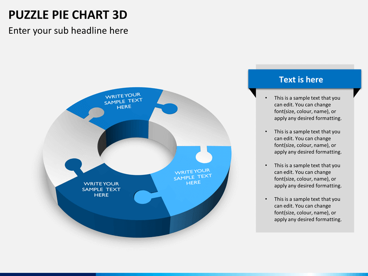 Puzzle Pie Chart 3D PowerPoint and Google Slides Template - PPT Slides