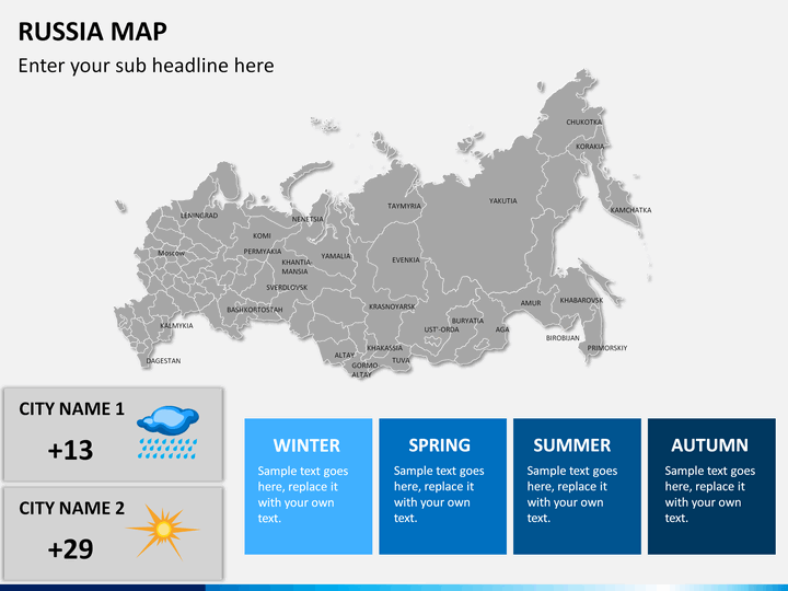 Russia Map for PowerPoint and Google Slides - PPT Slides