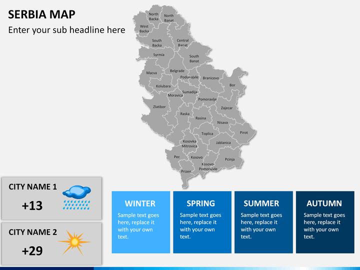 Serbia Map for PowerPoint and Google Slides - PPT Slides
