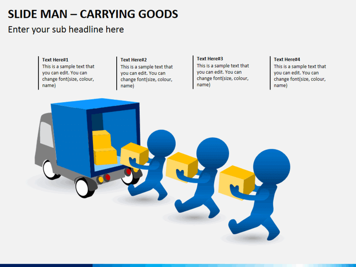 Slide Man (3D Man) Carrying Goods for PowerPoint and Google Slides ...