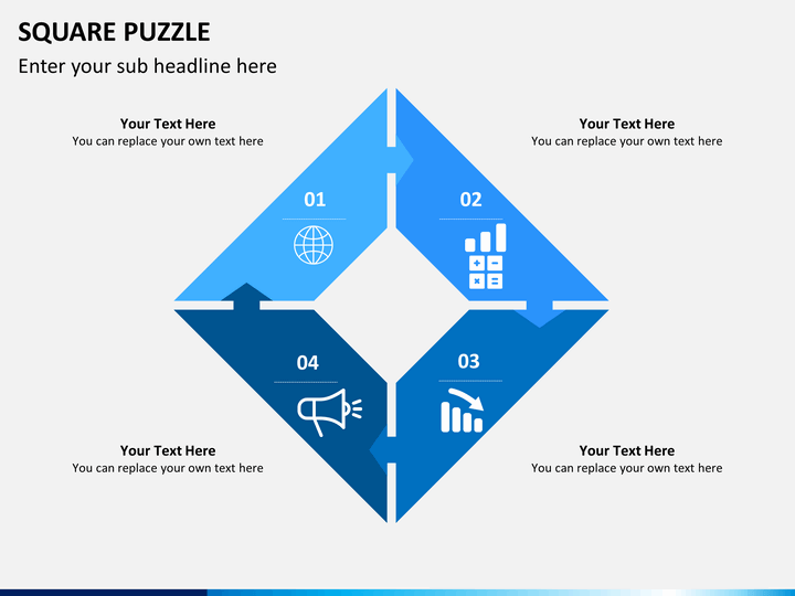 Square Puzzle PowerPoint and Google Slides Template - PPT Slides