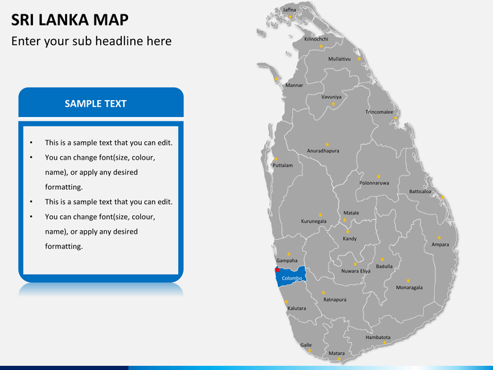 Sri Lanka Map for PowerPoint and Google Slides - PPT Slides
