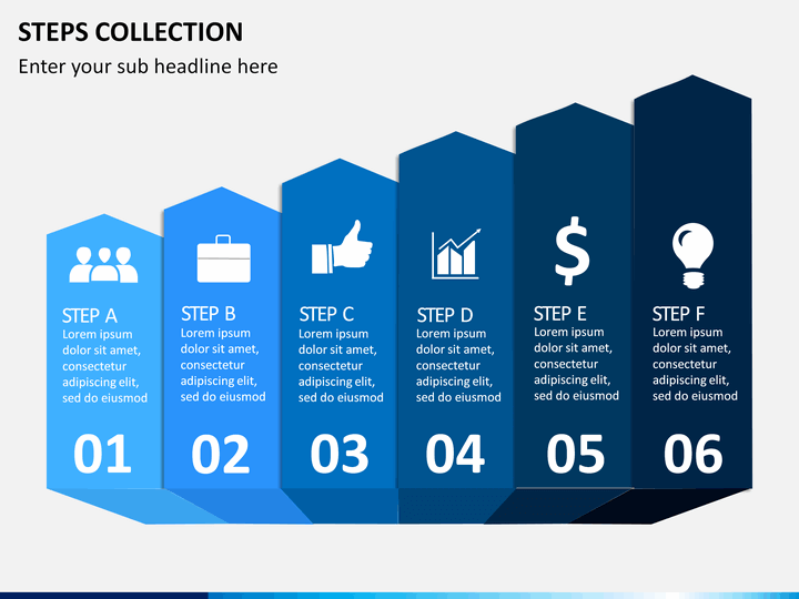 Steps Collection PowerPoint and Google Slides Template - PPT Slides