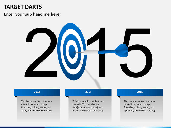 Target Darts PowerPoint and Google Slides Template - PPT Slides