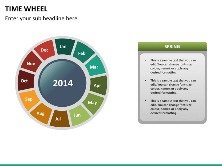 Time Wheel Diagram PowerPoint Template | SketchBubble