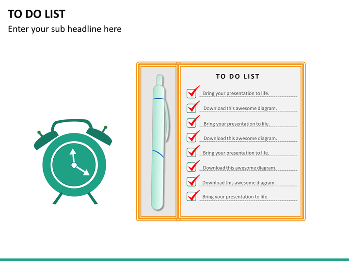 To Do List PowerPoint Template | SketchBubble