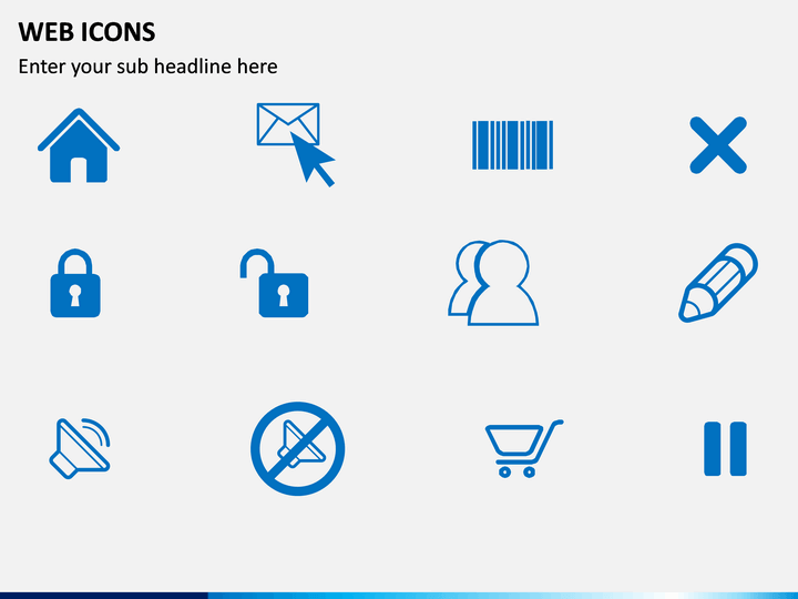 Web Icons for PowerPoint and Google Slides - PPT Slides