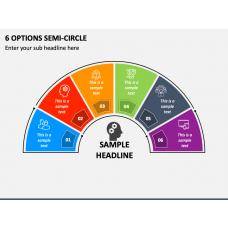 6 Step Semicircle PowerPoint Template and Google Slides Theme