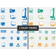Free - Computer Screen Presentation Theme for PowerPoint and Google Slides