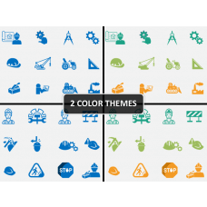 Automotive Icons PowerPoint Template - PPT Slides | Sketchbubble