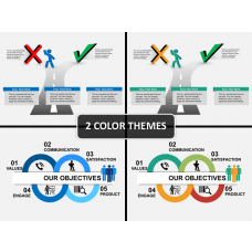 Vision Mission Goals and Objectives PowerPoint Template - PPT Slides