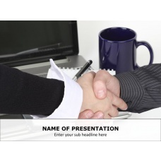 Handshake Infographic PowerPoint Template | SketchBubble