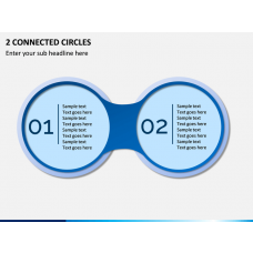 2 Interlocking Circles PPT Slide | SketchBubble