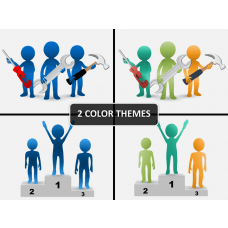 Featureless People PowerPoint Template - PPT Slides | SketchBubble