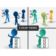 3D Slide Man PowerPoint Template - PPT Slides | SketchBubble