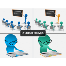 PowerPoint Slide Man - Dialogue Shapes - PPT Slides | SketchBubble