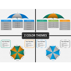 Umbrella Goals PowerPoint Template - PPT Slides