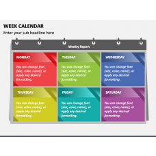 Two Week Calendar PowerPoint Template - PPT Slides