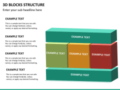 PowerPoint 3D Blocks Structure | SketchBubble