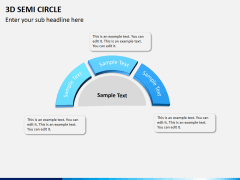 3D Semi Circle for PowerPoint - PPT Slides