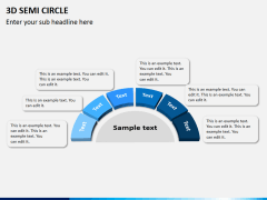 3D Semi Circle for PowerPoint - PPT Slides