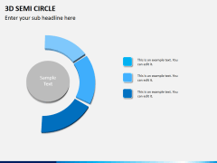 3D Semi Circle for PowerPoint - PPT Slides
