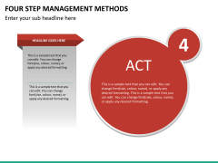 Four Steps Management Methods PowerPoint Template | SketchBubble