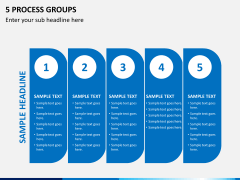 5 Process Groups PowerPoint and Google Slides Template - PPT Slides
