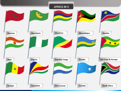 Africa Flags for PowerPoint and Google Slides - PPT Slides