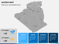 Algeria Map for PowerPoint and Google Slides - PPT Slides