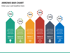 Arrows Bar Chart for PowerPoint and Google Slides - PPT Slides
