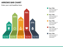 Arrows Bar Chart for PowerPoint and Google Slides - PPT Slides