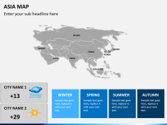 Asia Map Template for PowerPoint and Google Slides - PPT Slides