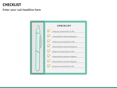 Checklist PowerPoint Template | SketchBubble