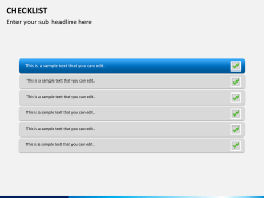 Checklist PowerPoint Template | SketchBubble