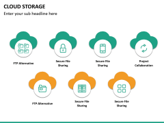 Cloud Storage PowerPoint Template | SketchBubble