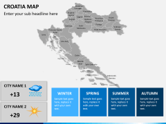 Croatia Map for PowerPoint and Google Slides - PPT Slides