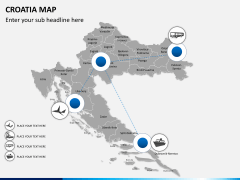 Croatia Map for PowerPoint and Google Slides - PPT Slides