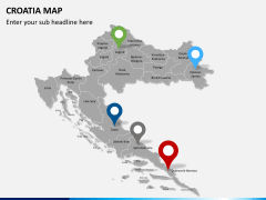Croatia Map for PowerPoint and Google Slides - PPT Slides