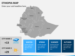 Ethiopia Map for PowerPoint and Google Slides - PPT Slides