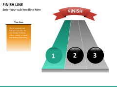 Finish Line Diagram PowerPoint | SketchBubble