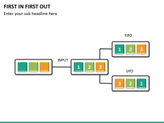 First in First Out PowerPoint Template | SketchBubble
