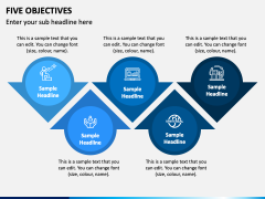 Five Objectives PowerPoint Presentation Slides - PPT Template