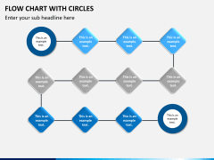 Flow Chart with Circles for PowerPoint and Google Slides - PPT Slides
