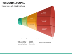 Horizontal Funnel PowerPoint Template | SketchBubble