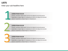 PowerPoint Lists | SketchBubble