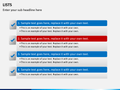 PowerPoint Lists | SketchBubble
