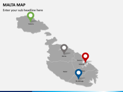 Malta Map for PowerPoint and Google Slides - PPT Slides