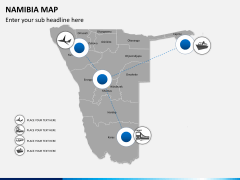 Namibia Map for PowerPoint and Google Slides - PPT Slides