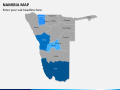 Namibia Map for PowerPoint and Google Slides - PPT Slides